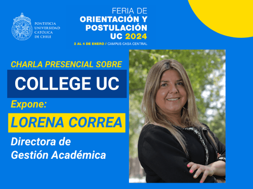 Charla College UC con Lorena Correa