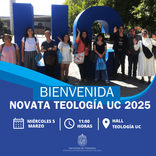 Bienvenida Novata Teología UC 2025